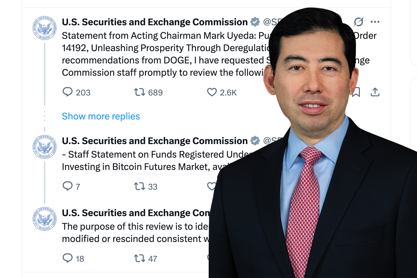 SEC chair Uyeda orders review of ‘old’ staff statements on crypto – Global Relay Intelligence ...